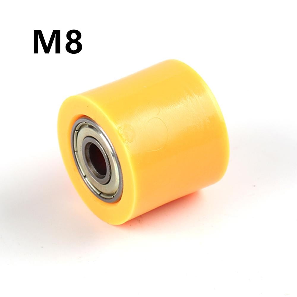M8 M10 Universal Motorcycle Motocross Drive Chain Roller Pulley Wheel ...