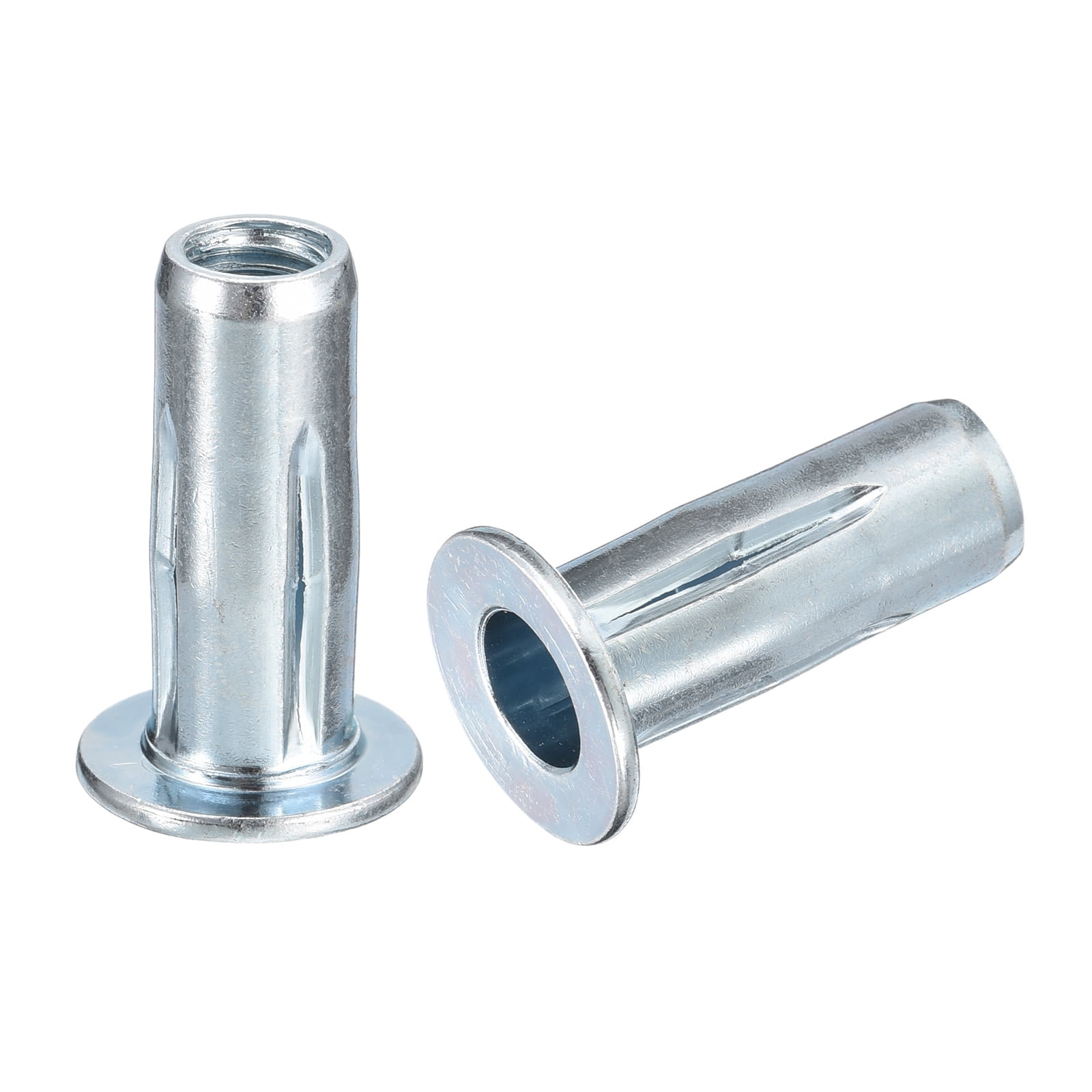 M8 Multi Grip Rivet Nuts, 10 Pack Flat Head Threaded Insert Nut Carbon ...