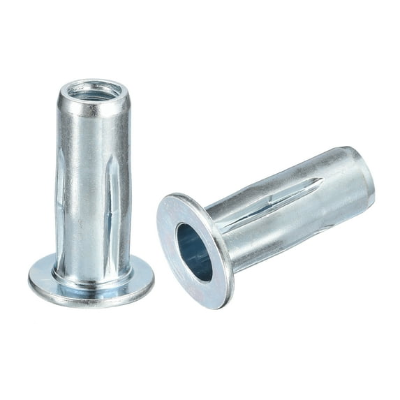 M8 Multi Grip Rivet Nuts, 10 Pack Flat Head Threaded Insert Nut Carbon ...