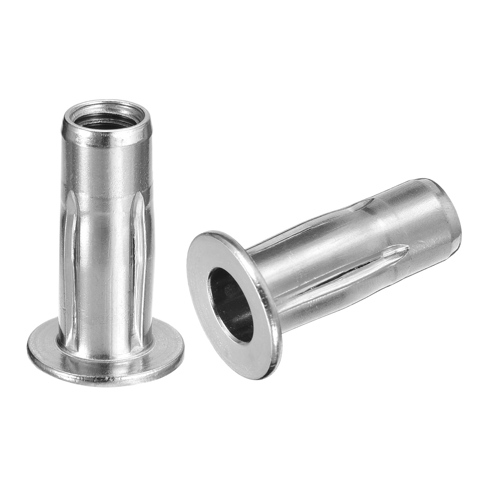 M8 Multi Grip Rivet Nuts, 2pcs Flat Head Threaded Insert Nut 304 ...