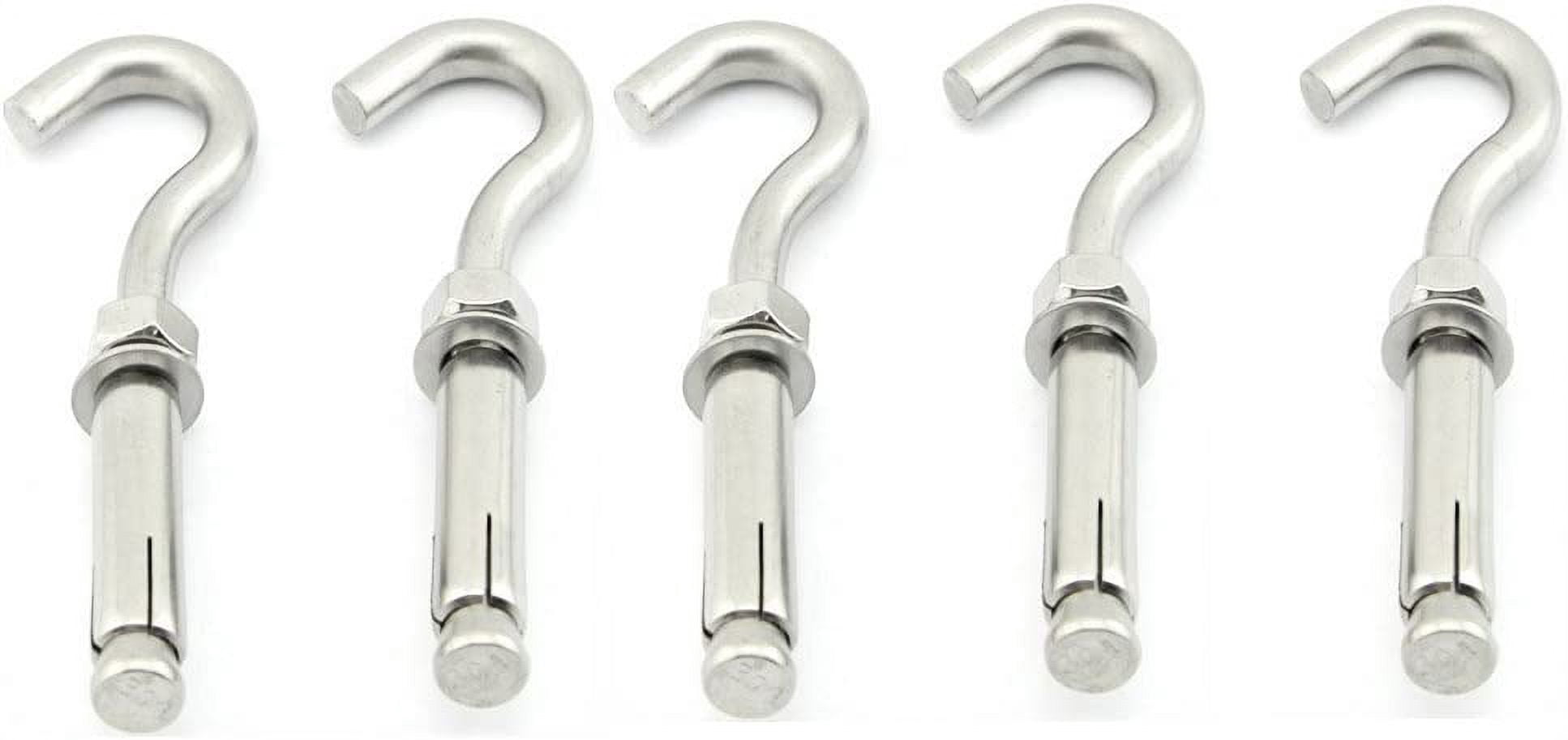 M8 Open Cup Hook Screw Stainless Steel Expansion Heavy Duty Bolts Pack ...