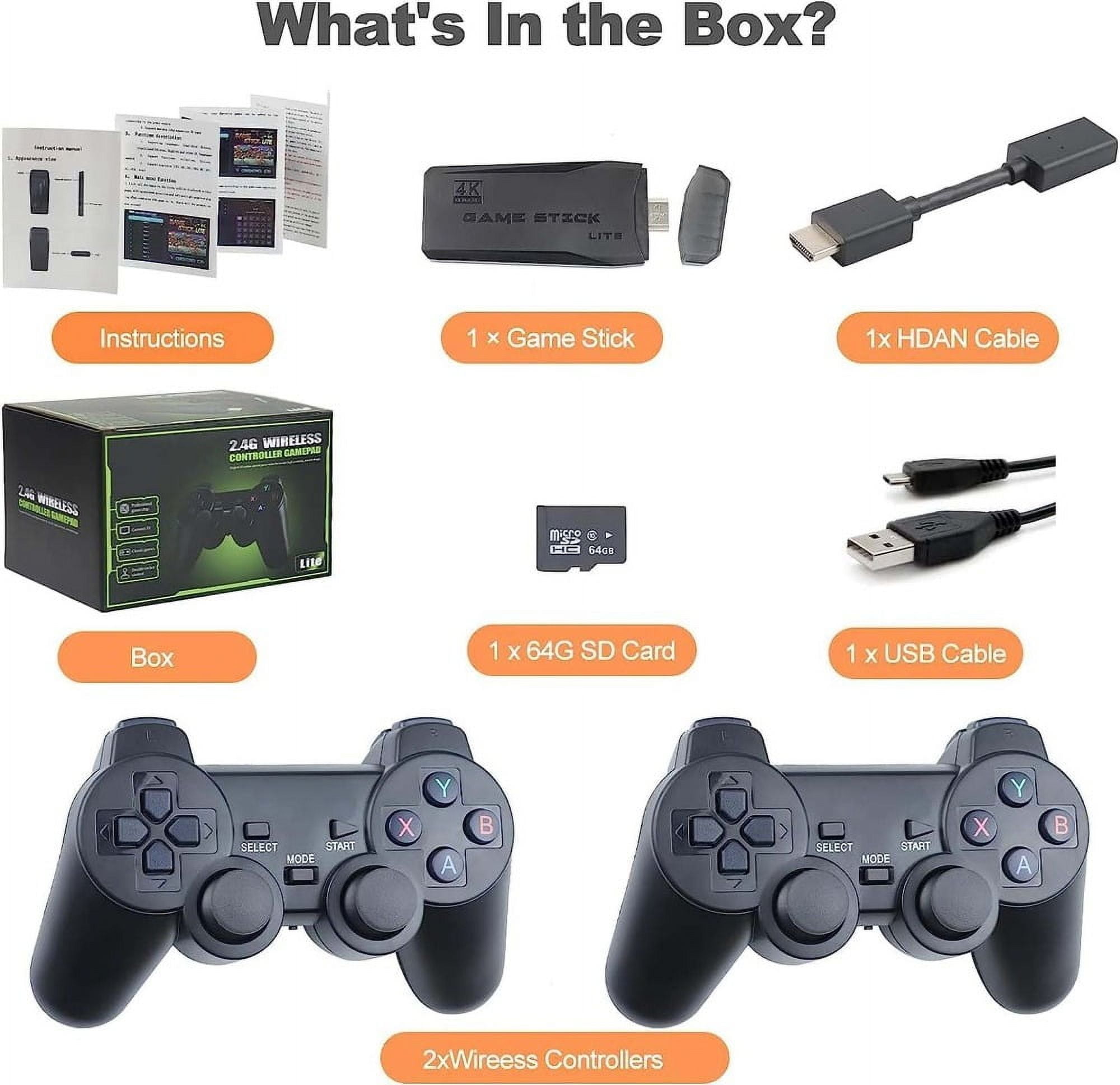 M8 Portable mini game stick, plug and play, comes with 2 wireless ...