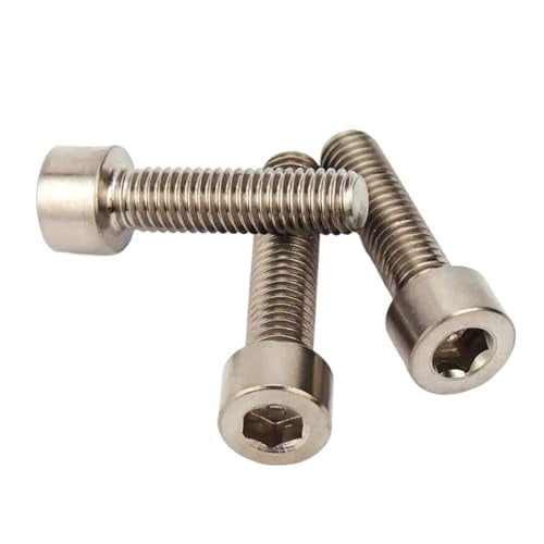 M8 Pure Titanium GR2 Hex Socket Cap Screw, DIN912, 10 to 100mm ...