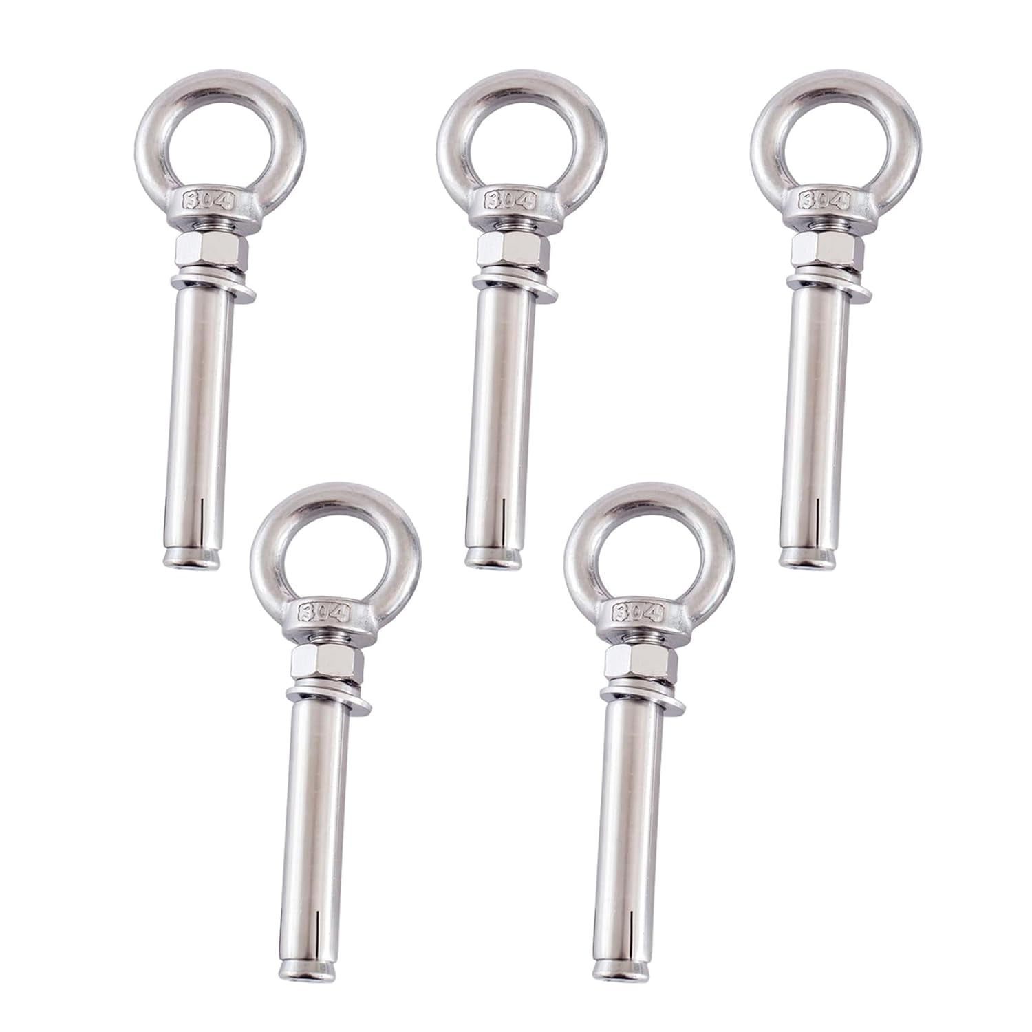 M8 Ring Lifting Expansion Anchor Eyebolt, 5 Pcs 304 Stainless Steel ...