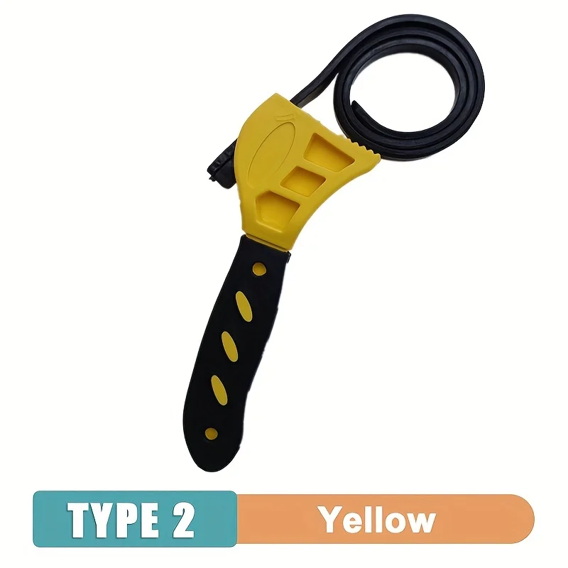M8 Studios 1Pcs 6inch Belt Wrench Oil Filter Puller Strap Spanner Chain ...