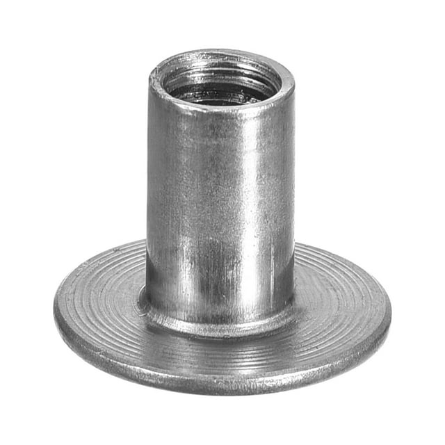 M8 T-nuts, 12 Pack Carbon Steel Tee Nuts, Round Base Weld Nuts 17mm ...