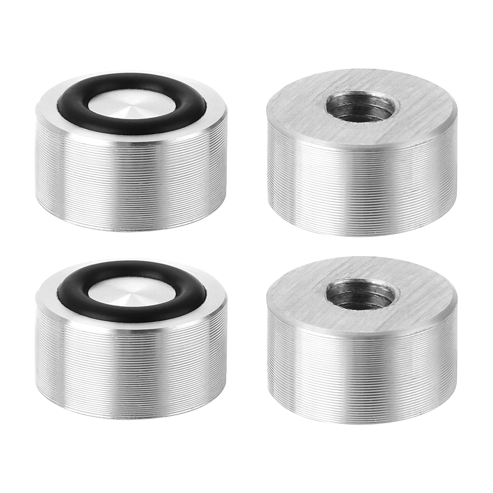 M8 Thread 20mm Diameter 10mm Thick Round Shape Aluminum Disc 4pack for ...