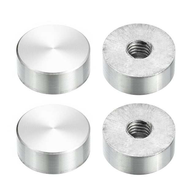 M8 Thread 20mm Diameter Round Shape Aluminum Disc Hardware 4pack ...