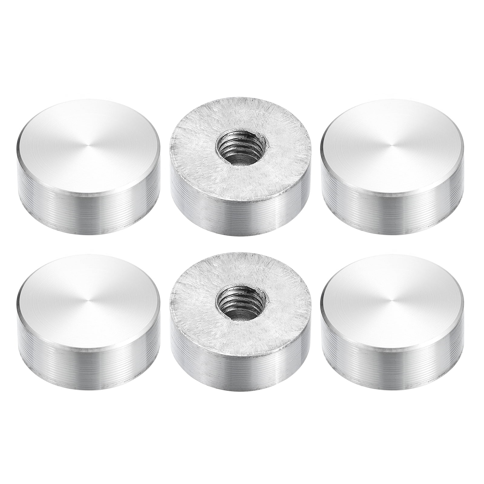 M8 Thread 20mm Diameter Round Shape Aluminum Disc Hardware 6pack ...