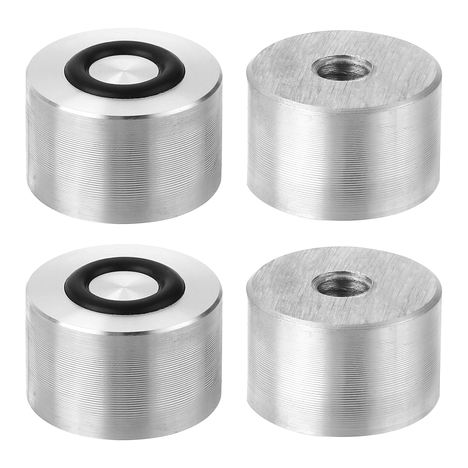 M8 Thread 25mm Diameter 15mm Thick Round Shape Aluminum Disc 4pack for ...
