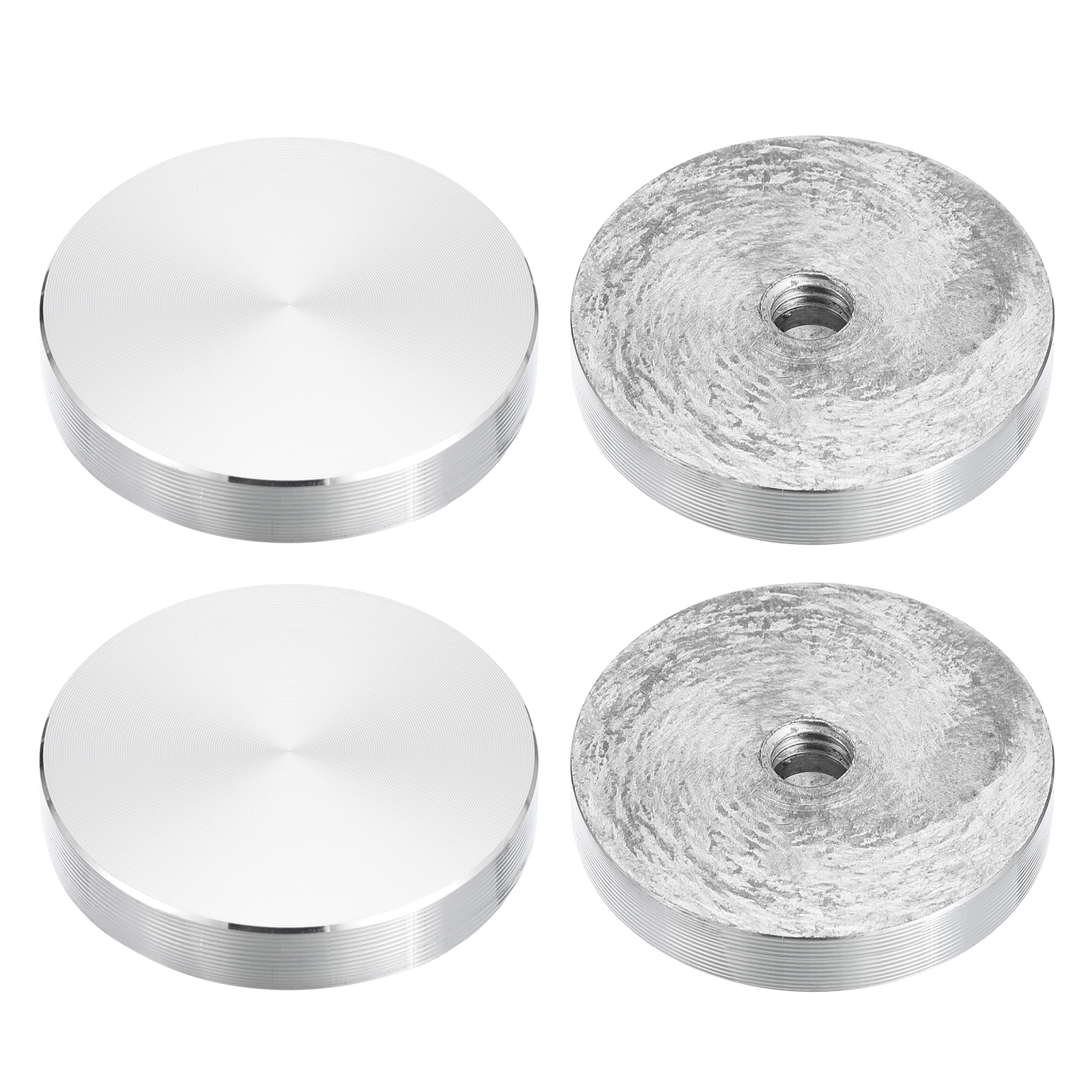 M8 Thread 40mm Diameter Round Shape Aluminum Disc Hardware 4pack ...