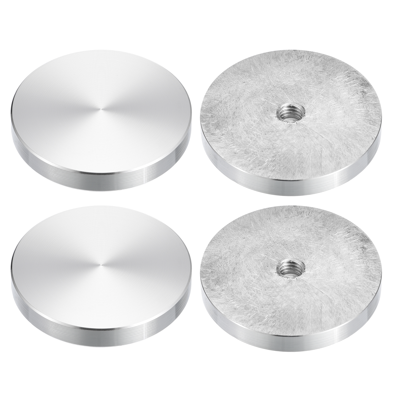M8 Thread 50mm Diameter Round Shape Aluminum Disc Hardware 4pack ...