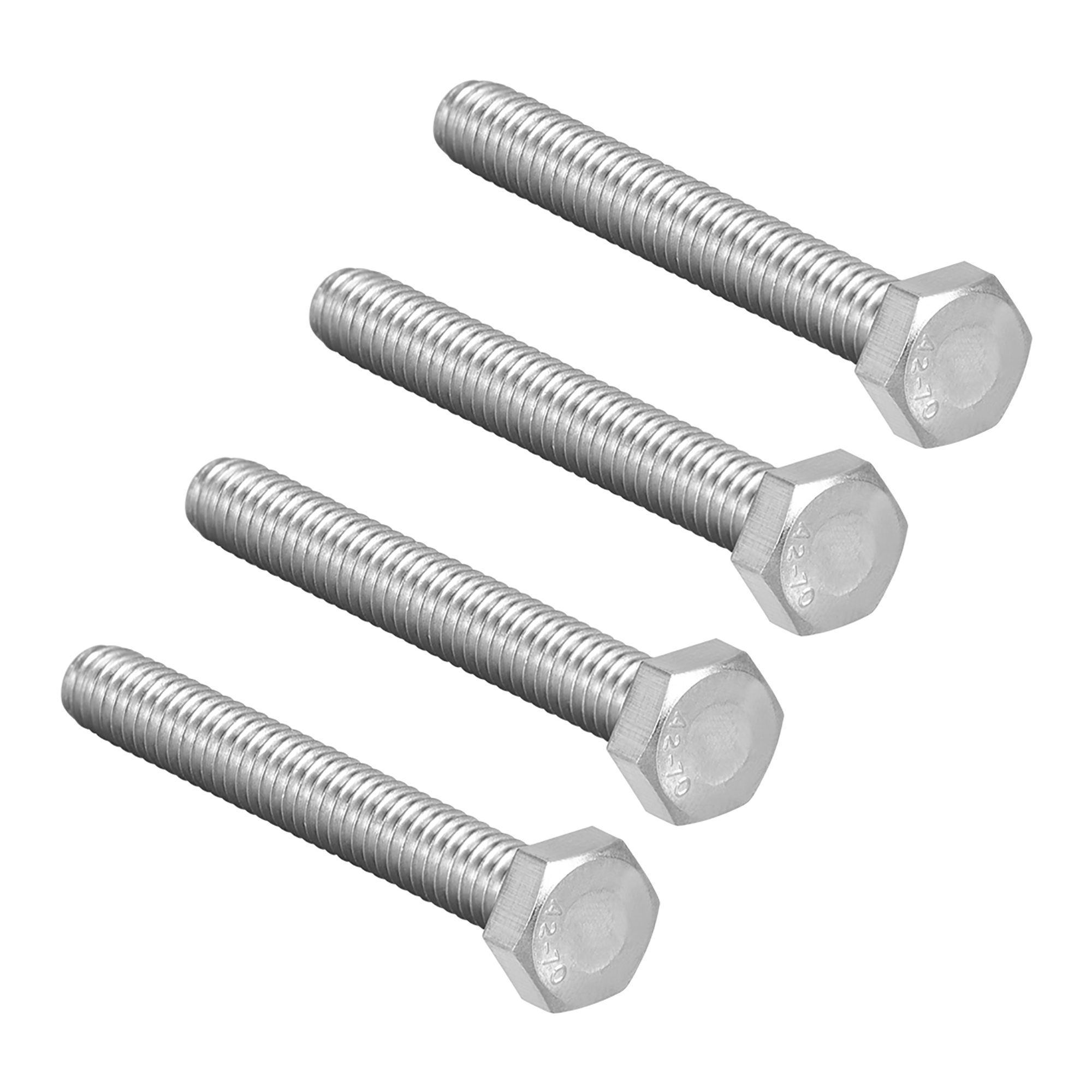 M8 Thread 90mm Hex Screw Bolts 304 Stainless Steel 6 Pack - Walmart.com