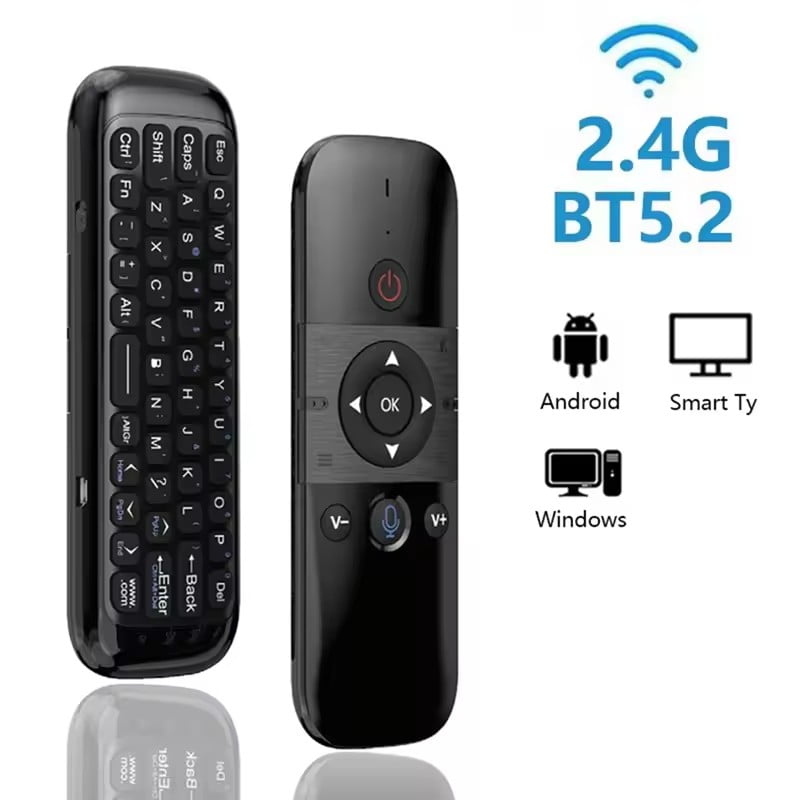 M8 Voice Remote Control Air Mouse 2.4G Mini Wireless Keyboard IR ...