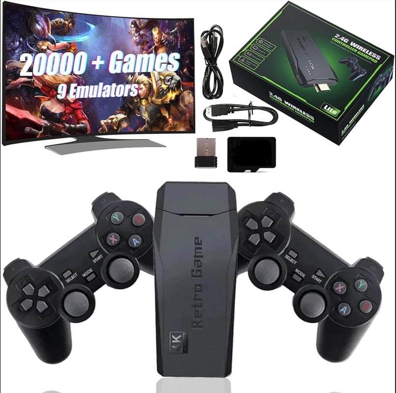 M8 Wireless Play Stick, 4K Output Mini Arcade Retro Video Play Box ...