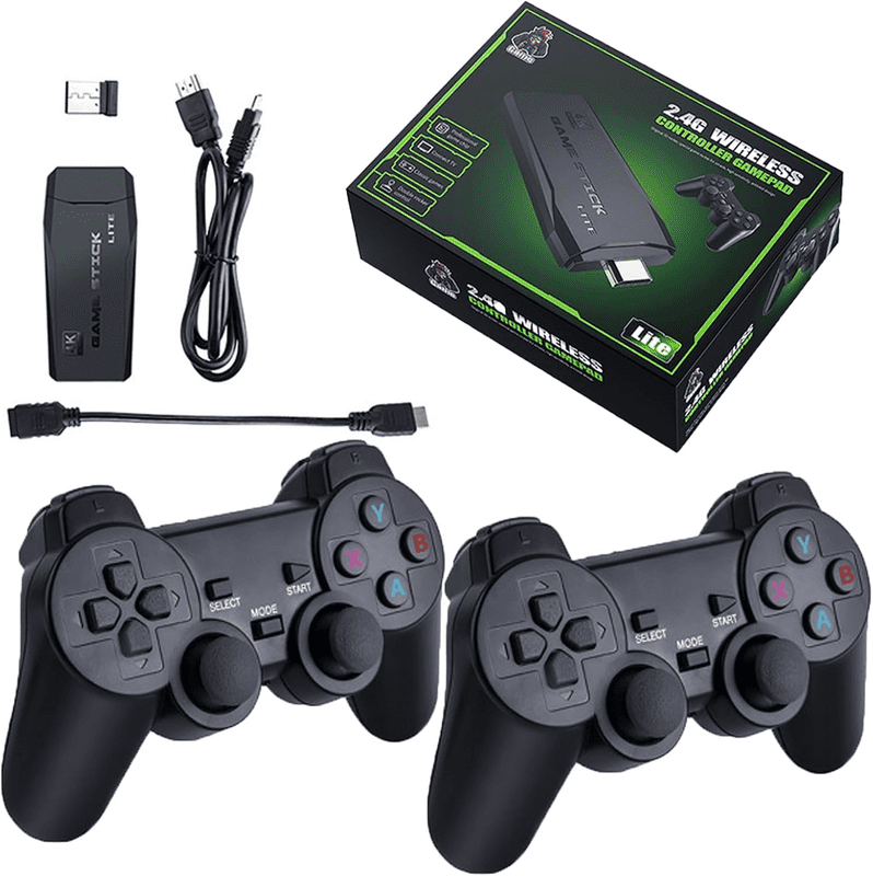M8 Wireless Play Stick, 4K Output Mini Arcade Retro Video Play Box ...