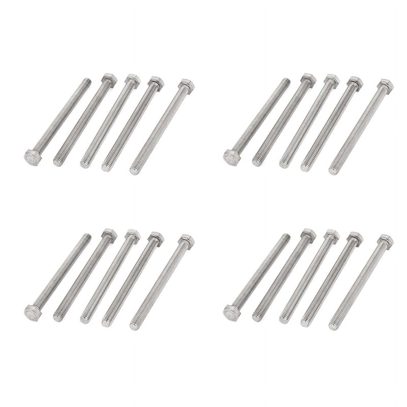 M8 x 100mm A2 Stainless Steel Fully Threaded Hex Screw Bolt 20 Pcs ...