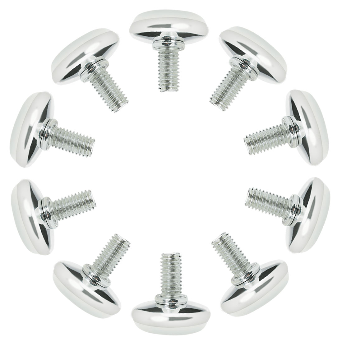 M8 x 15 x 30mm Furniture Leveling Feet Adjustable Leveler for Machine ...