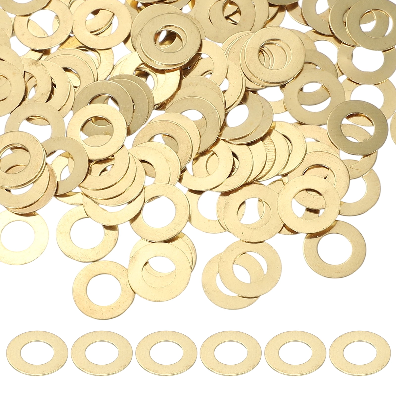 M8 x 16mm Brass Screw Washers Set, 150Pcs Bronze Flat Washers for ...