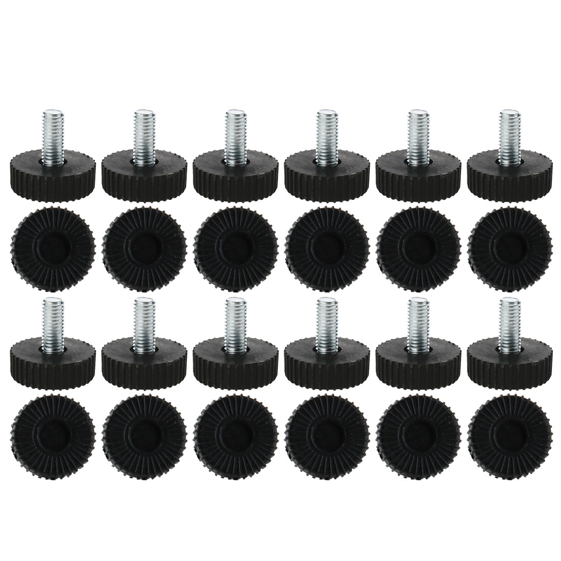 M8 x 18 x 30mm Leveling Feet Adjustable Leveler Protector for Table Leg ...