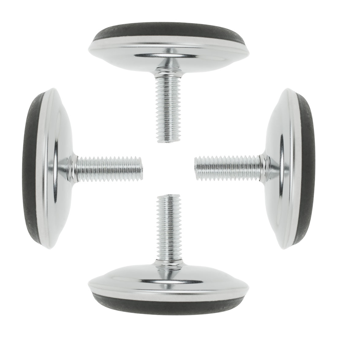 M8 x 20 x 50mm Leveling Feet Adjustable Leveler Pad for Furniture Desk ...