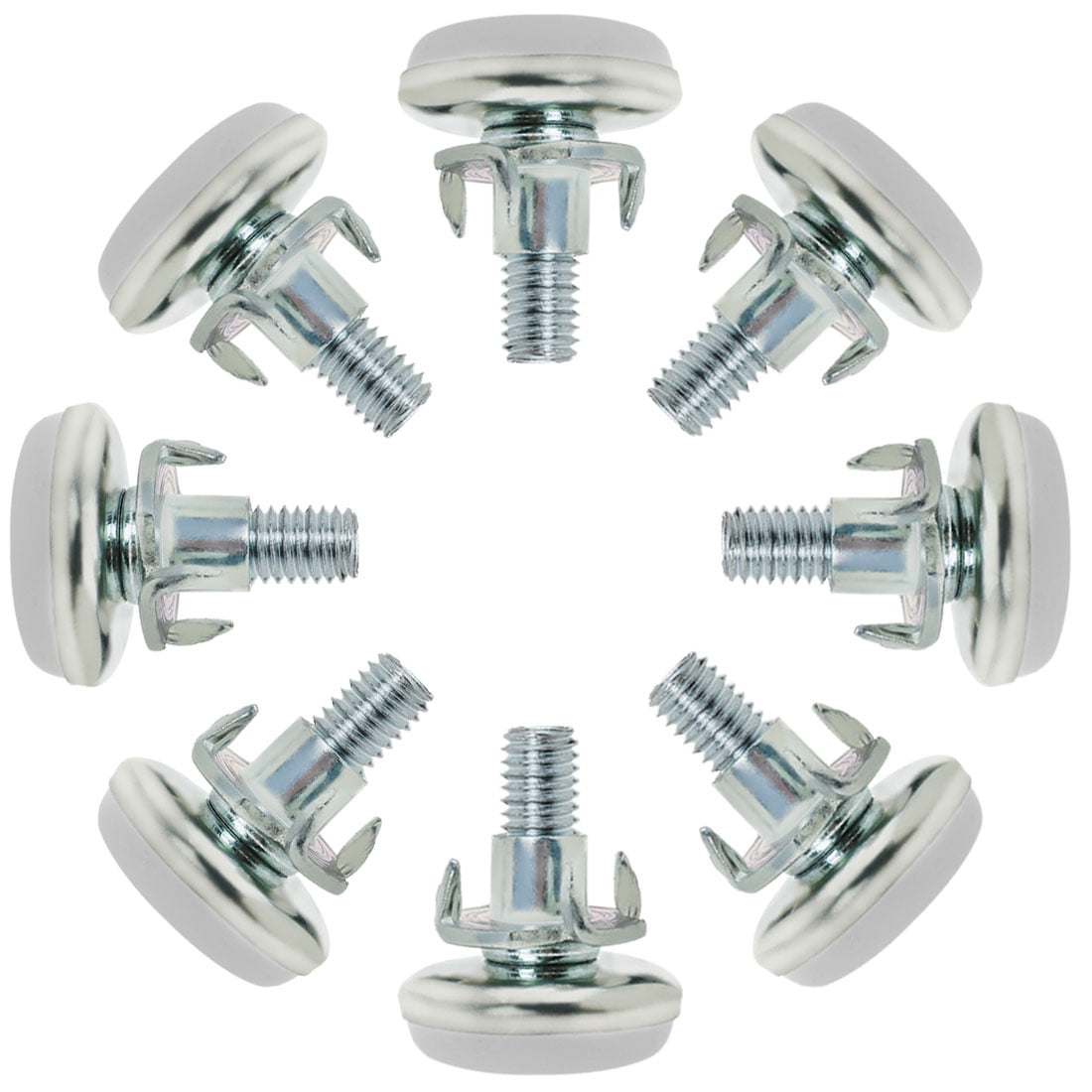M8 x 25 x 30mm Screw on Furniture Glide Leveling Feet Adjustable ...