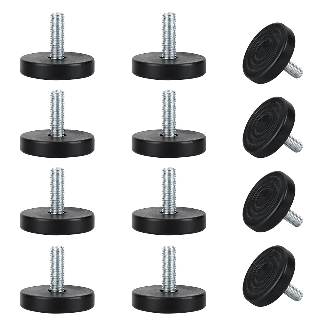 M8 x 25 x 40mm Leveling Feet Adjustable Leveler for House Cabinet Leg ...