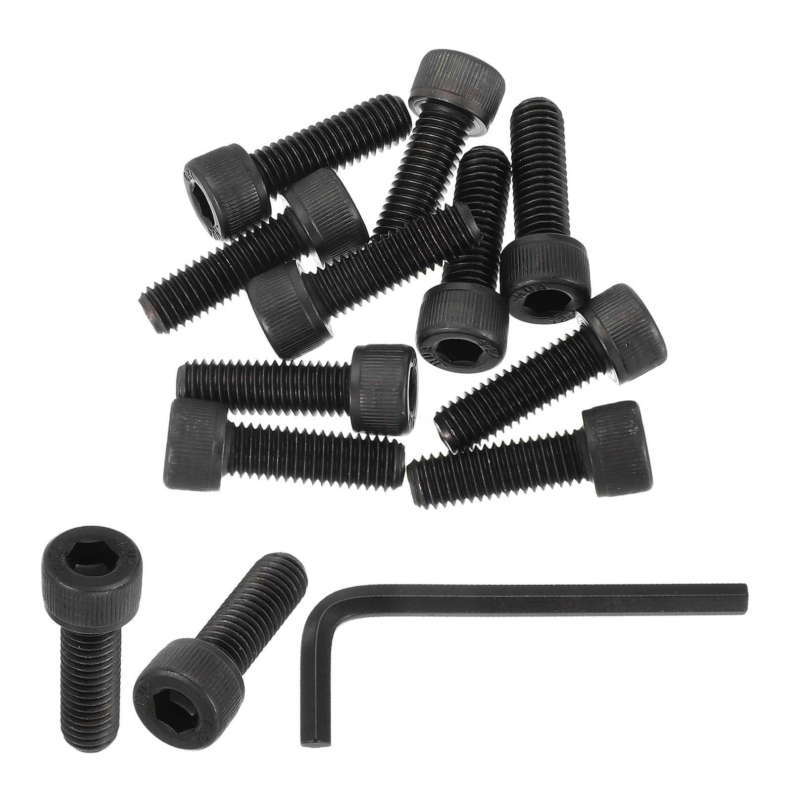 M8 x 25mm Hex Socket Head Screws Cap Bolt, 10 Pack 12.9 Grade Carbon ...