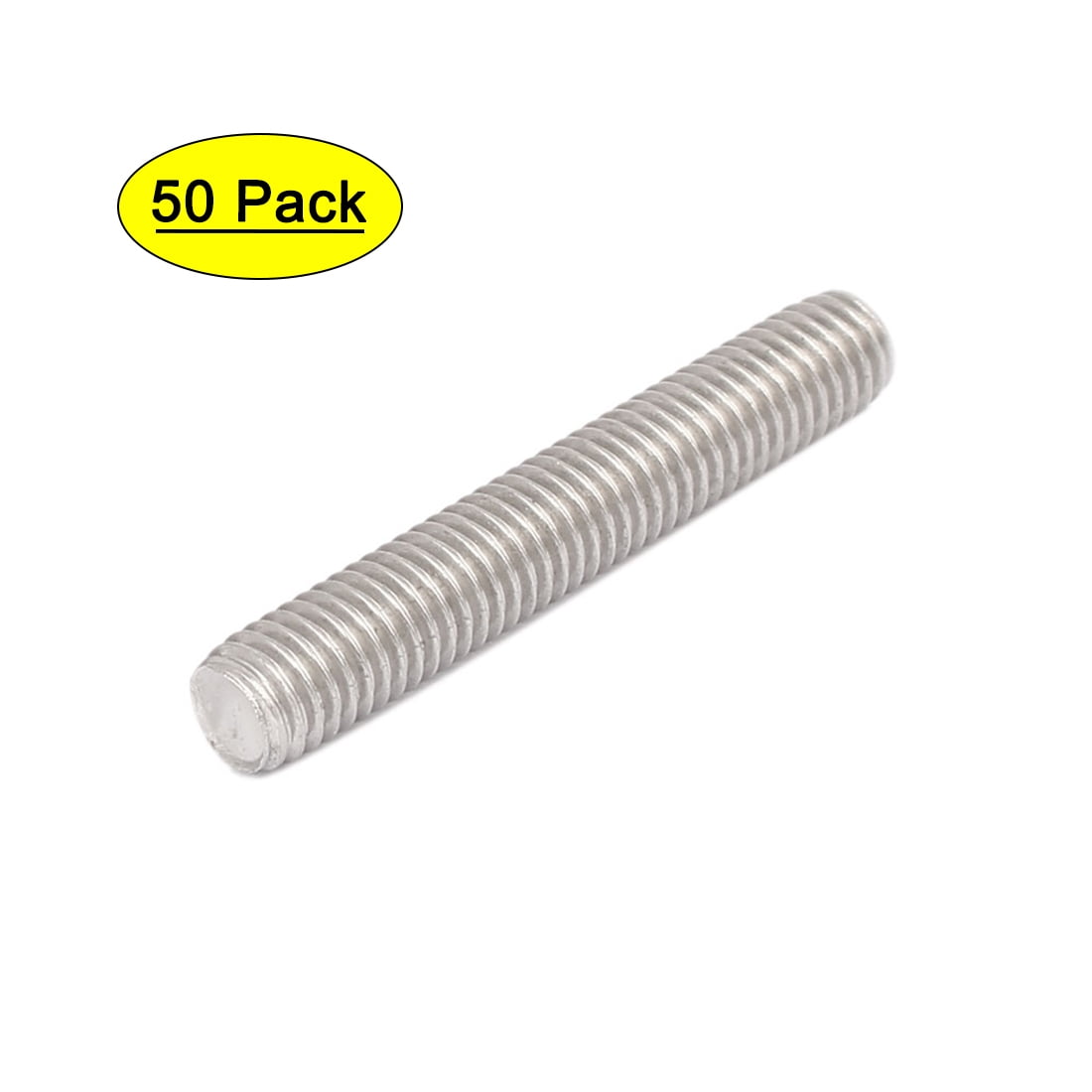M8 x 50mm 304 Stainless Steel Fully Threaded Rods Bar Studs Fasteners ...