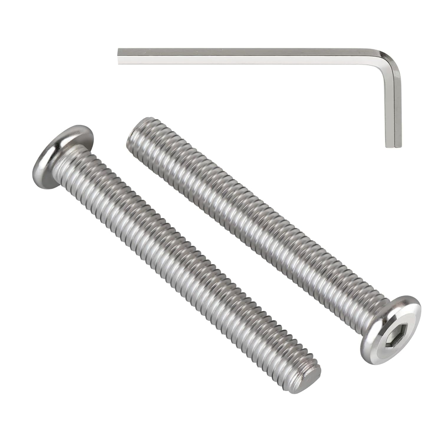 M8 x 70mm 16Pcs Flat Head Hex Socket Cap Screws Bolts,304 Stainless ...