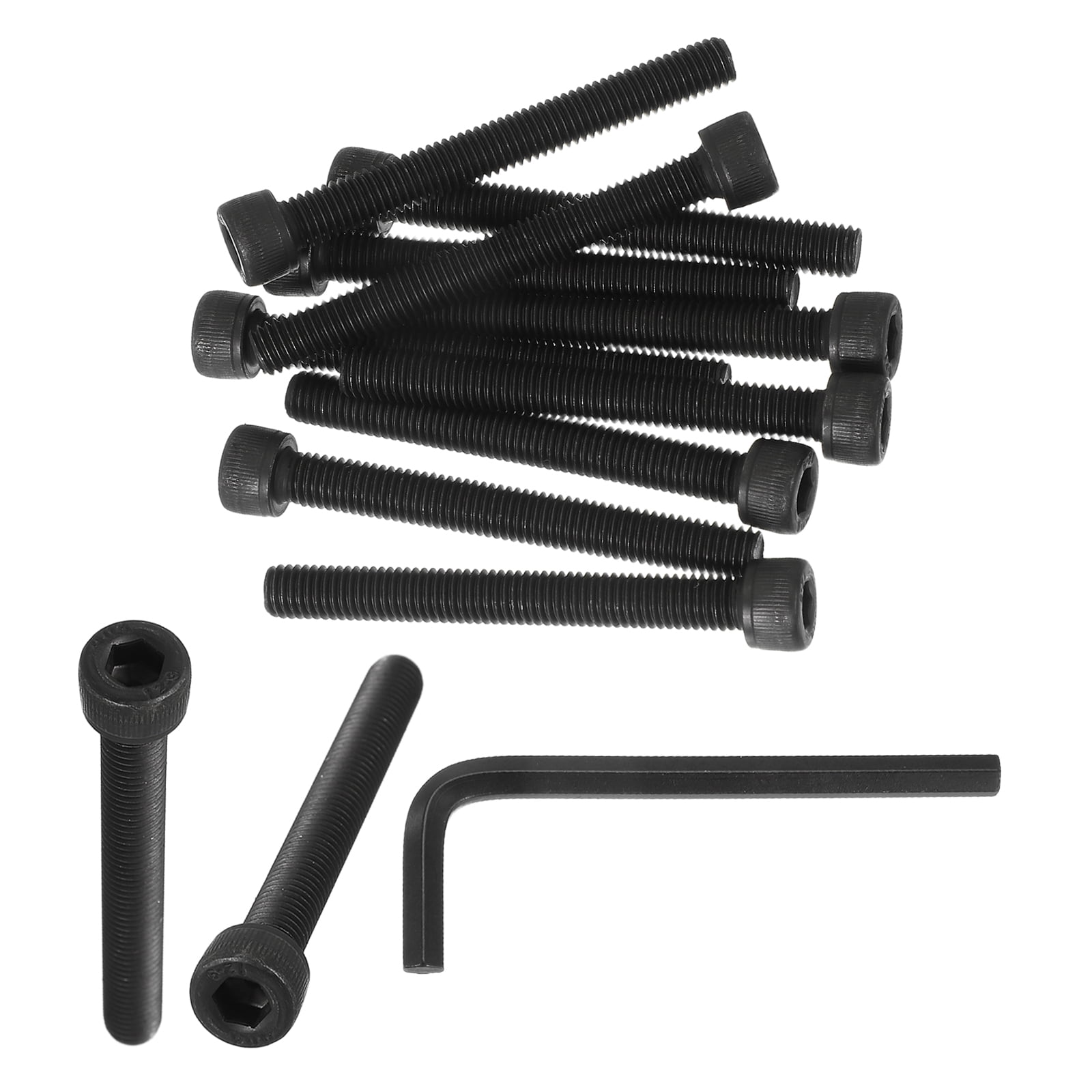 M8 x 70mm Hex Socket Head Screws Cap Bolt, 10 Pack 12.9 Grade Carbon Steel Hexagon Socket Screw ...