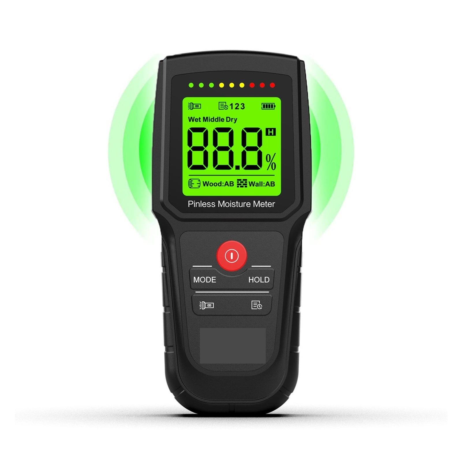 M80 Pinless Hygrometer Digital LCD Moisture Meter For Wood / Humidity ...