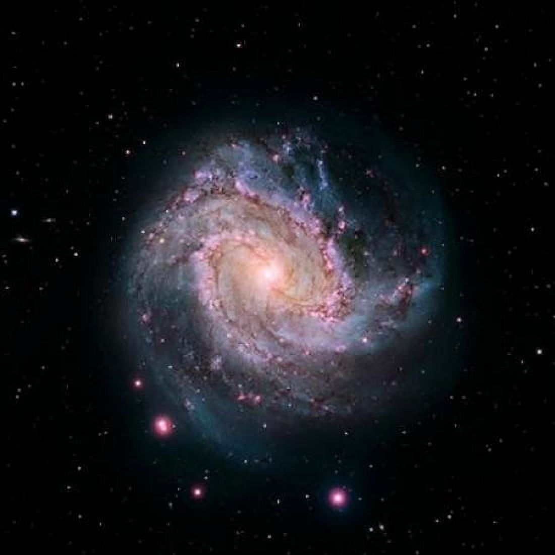 M83 - Spiral Galaxy - Hubble-Magellan Composite Poster Print by NASA ...