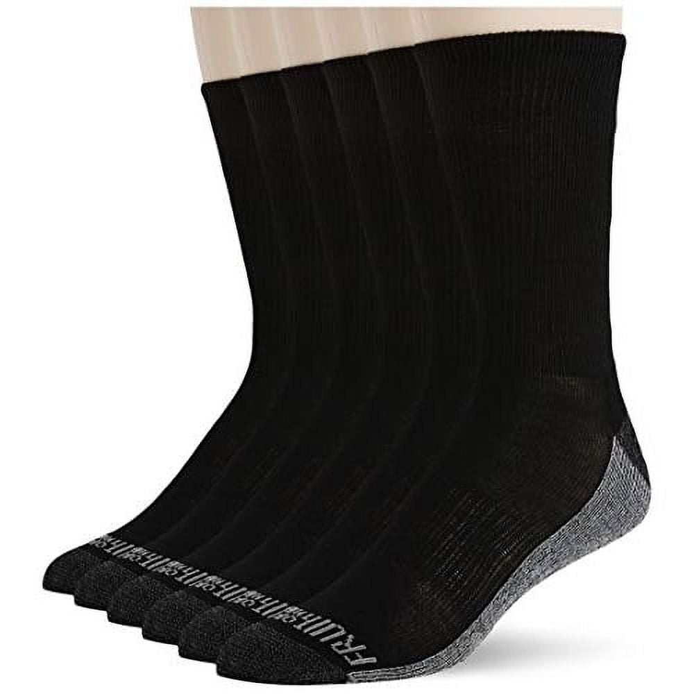 M8921B6-12-SP Socks,Mens,10-13,Black,PK6 G9057081 - Walmart.com