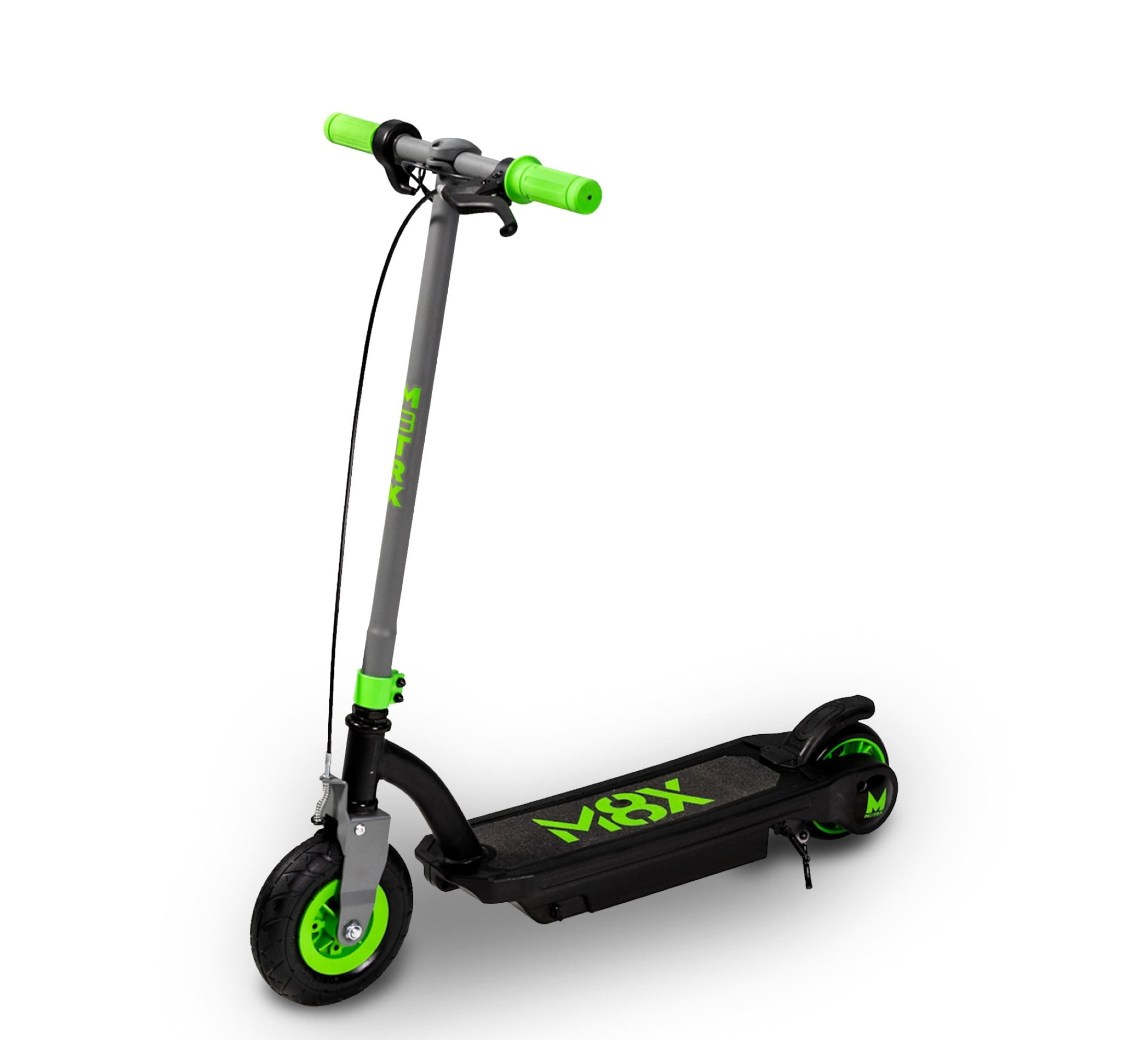 M8TRX Green 24 Volt Kids Electric Scooter, 8" Air Filled Tire, Speeds ...