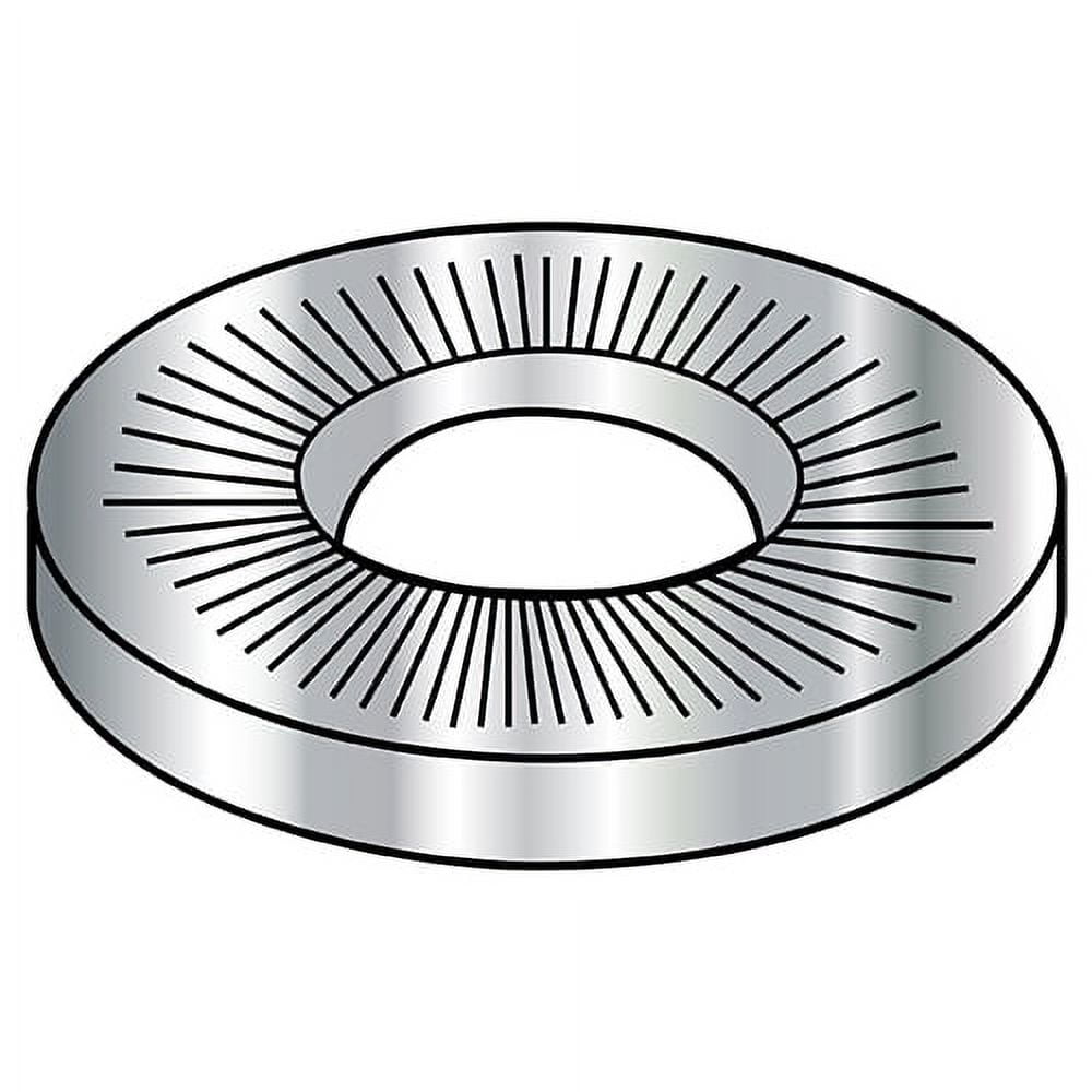 M8X18X1.4 Metric Serrated Conical Spring Washers type M A2 Stainless ...