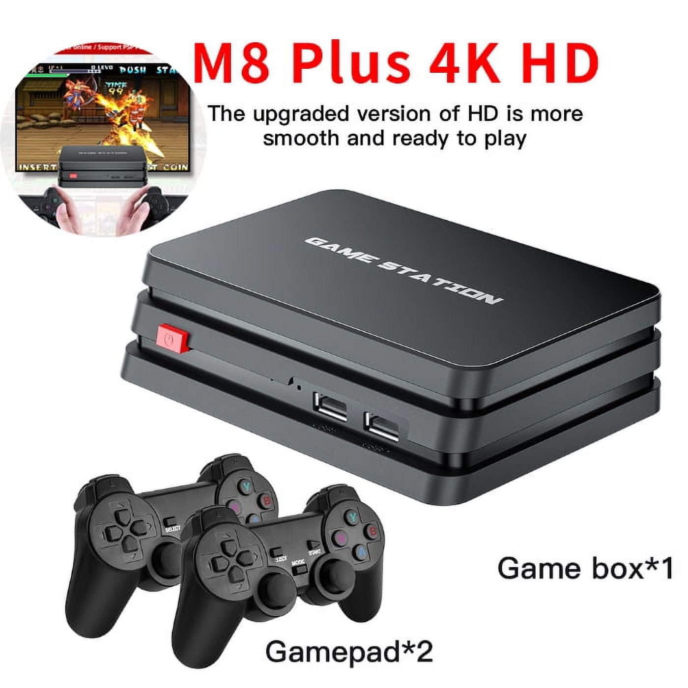 M8plus game console 4 players against HDMI game console 10000 2.4G ...
