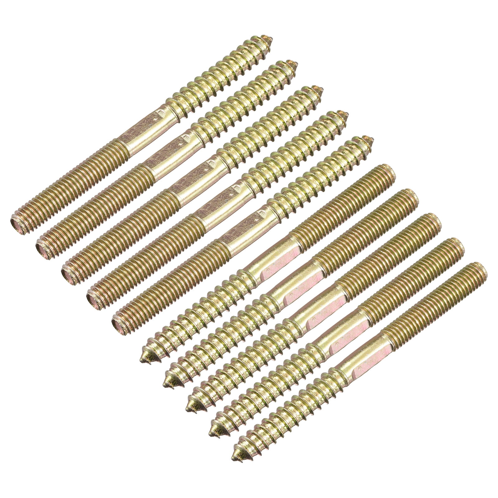 M8x100mm Hanger Bolts, 24 Pack Double Head Thread Dowel Screws ...