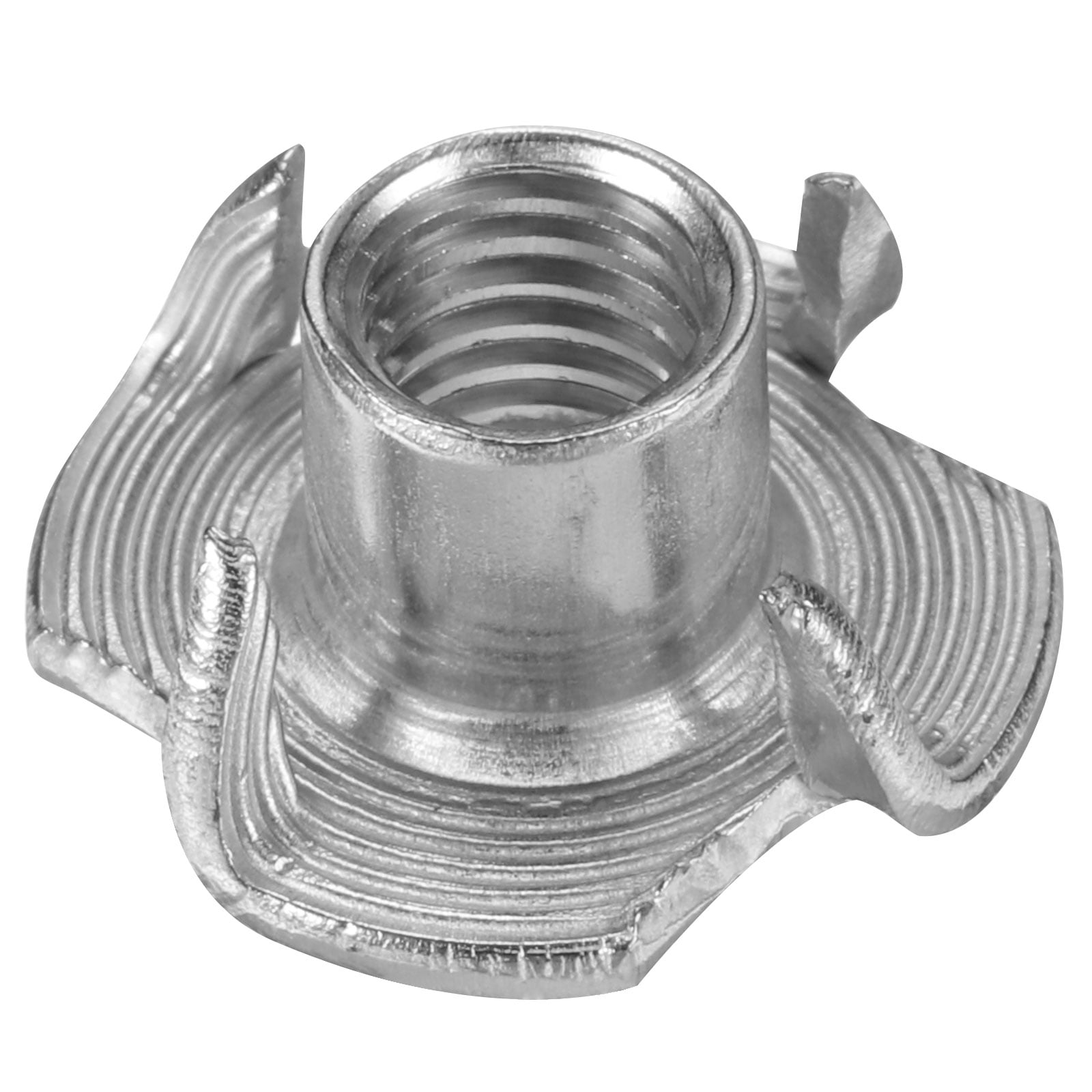 M8x11mm T-Nuts 4 Pronged Tee Nut 304 Stainless Steel Threaded Inserts ...