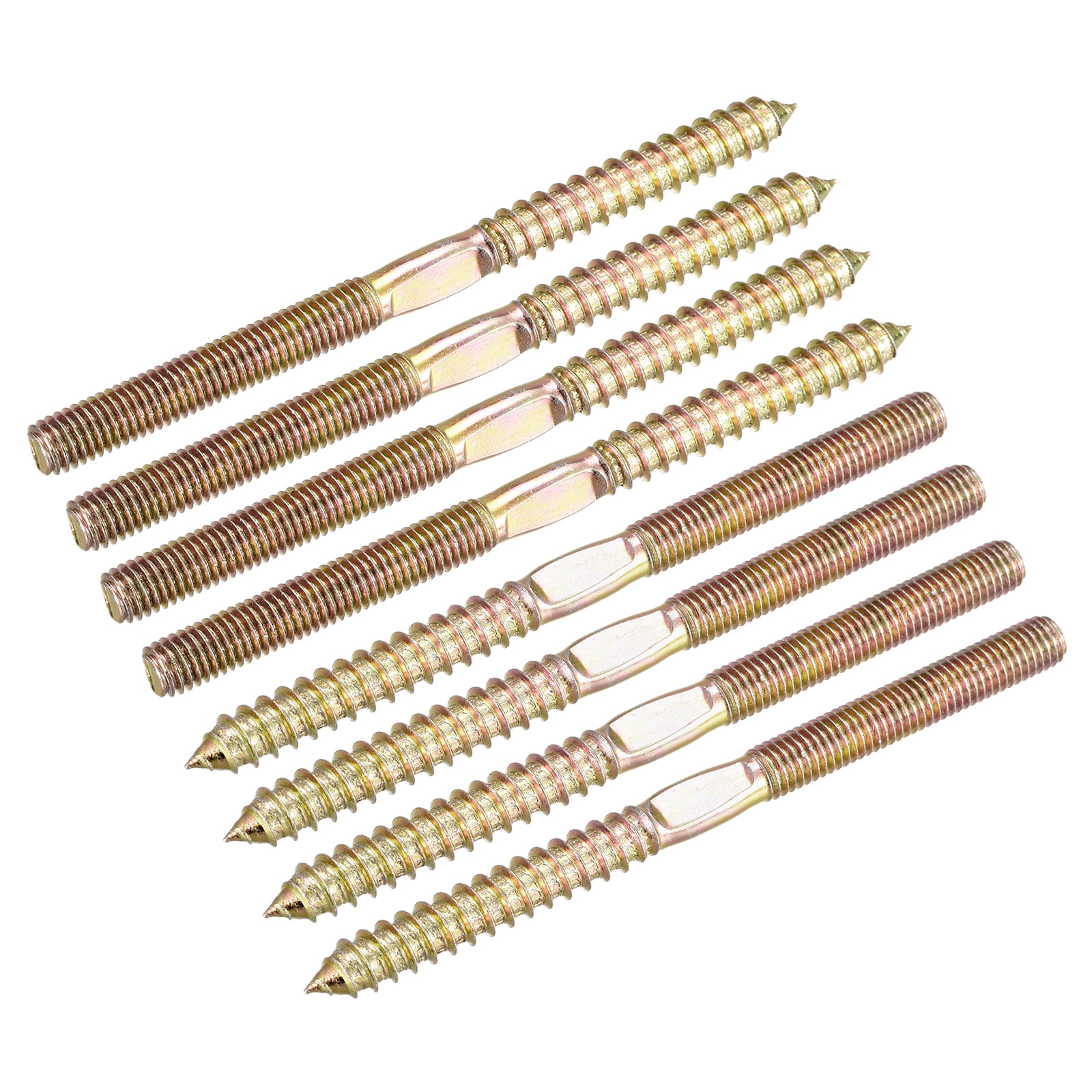 M8x120mm Hanger Bolts, 8 Pack Double Head Thread Dowel Screws for Wood ...