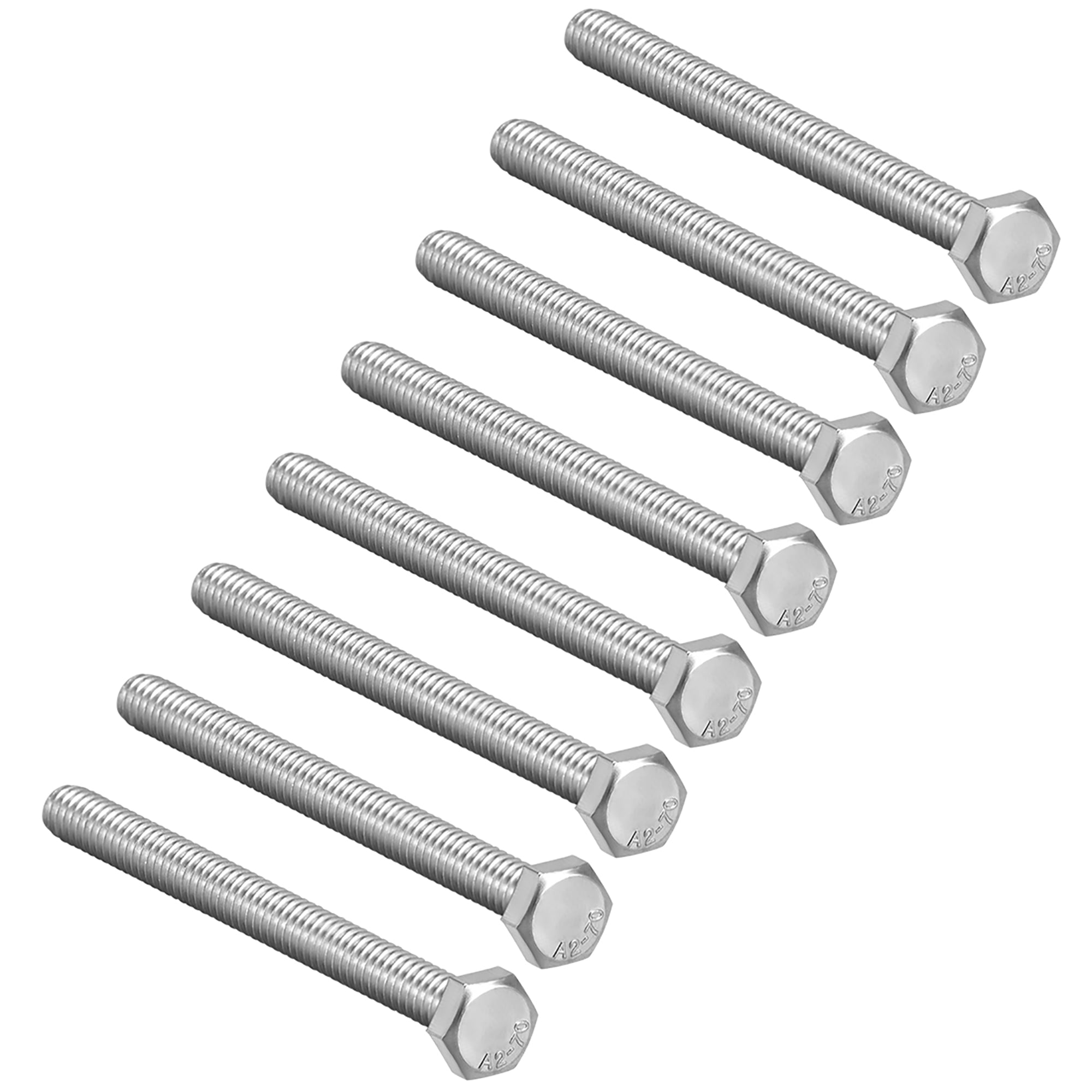 M8x12mm Hex Screw Bolt 304 Stainless Steel 15 Pack - Walmart.com