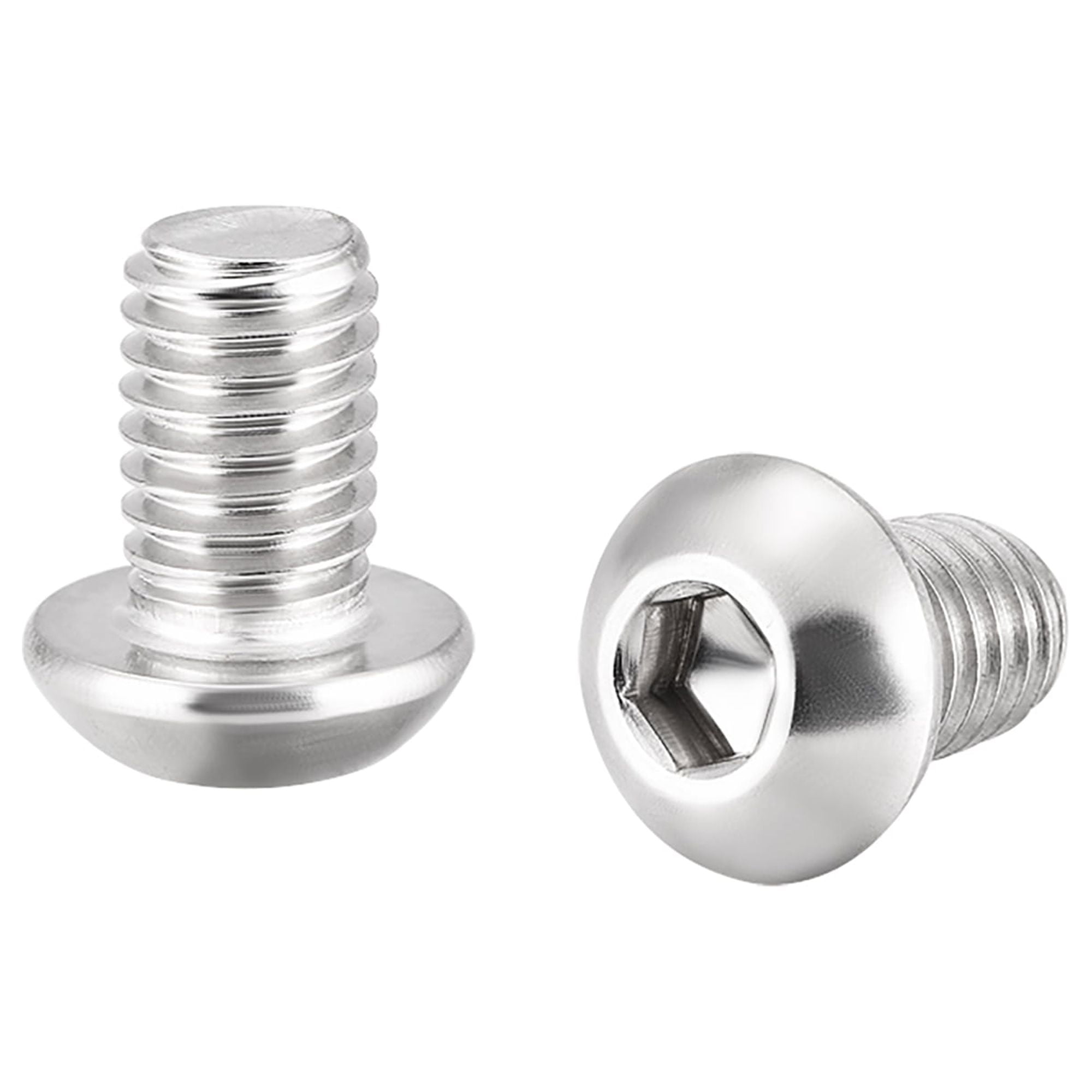 M8x12mm Machine Screws Hex Socket Round Head Screw 304 Stainless Steel ...