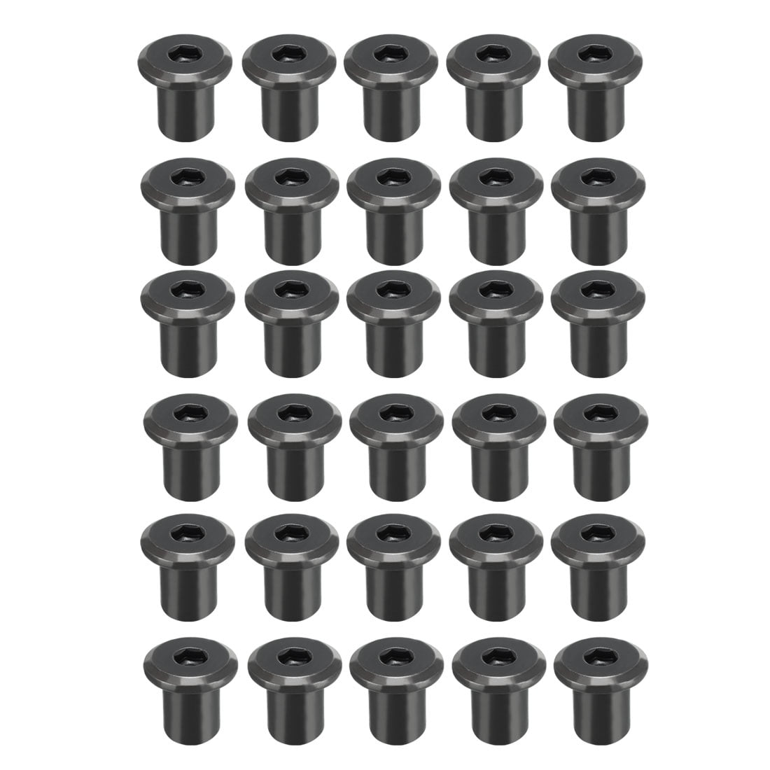 M8x12mm Rivet Hex Socket Head Insert Nut Screw Post Power Coated 30Pcs ...