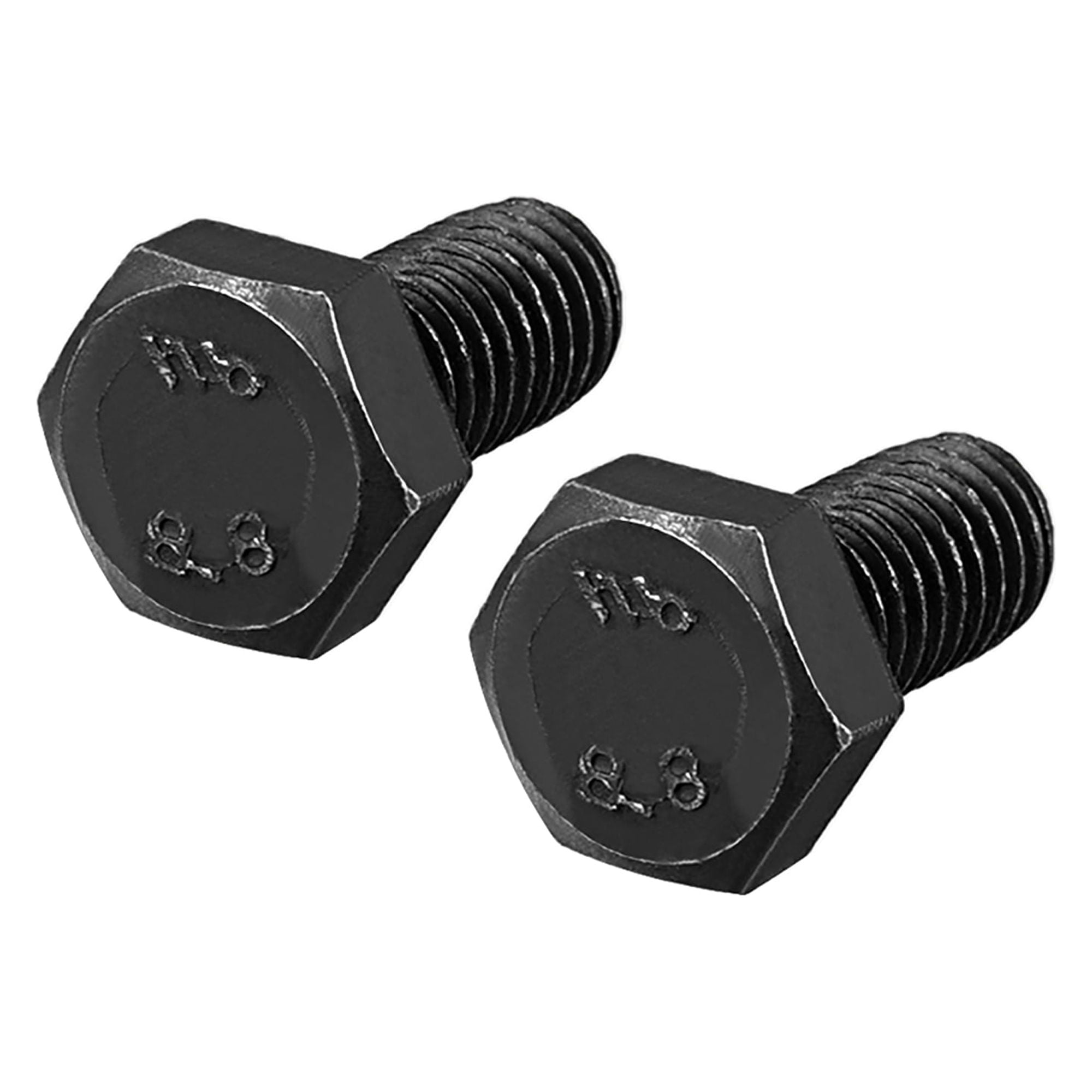 M8x16mm Hex Bolts Left Hand Grade 8.8 Carbon Steel Black 2 Pack ...