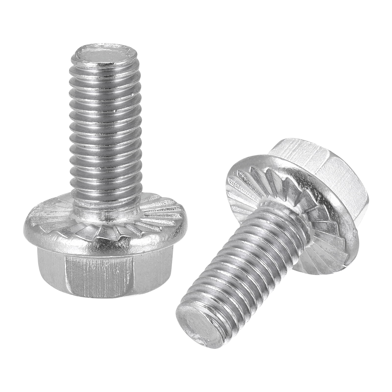 M8x16mm Hex Flange Bolts 304 Stainless Steel Polishing 5 Pack - Walmart.com