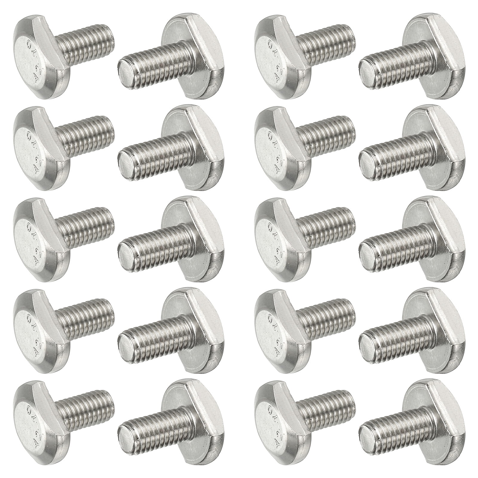 M8x16mm T Slot Bolts 304 Stainless Steel Drop-in Bolt T Shape Stud ...