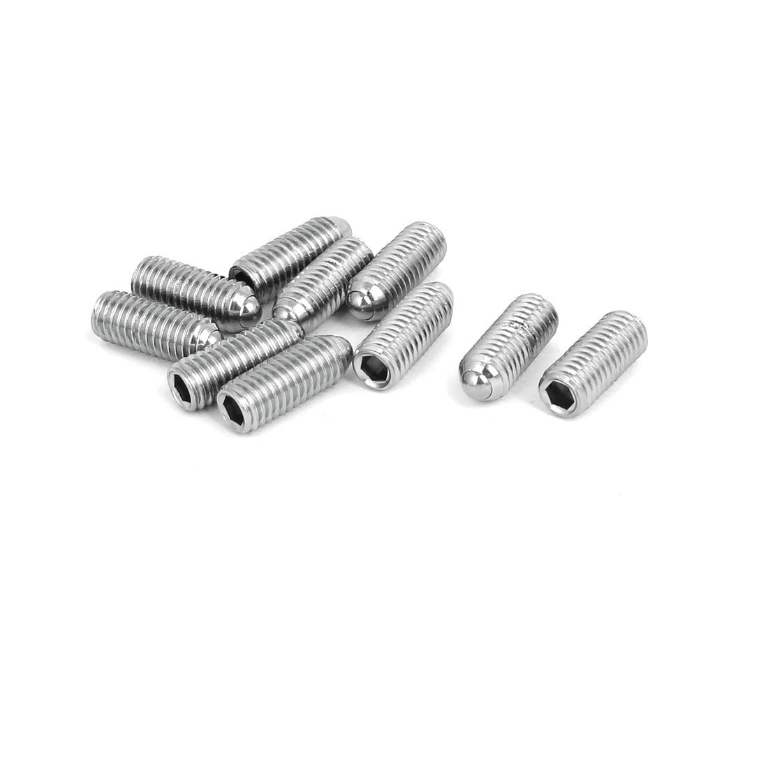 M8x20mm 304 Stainless Steel Spring Hex Socket Ball Point Grub Set ...