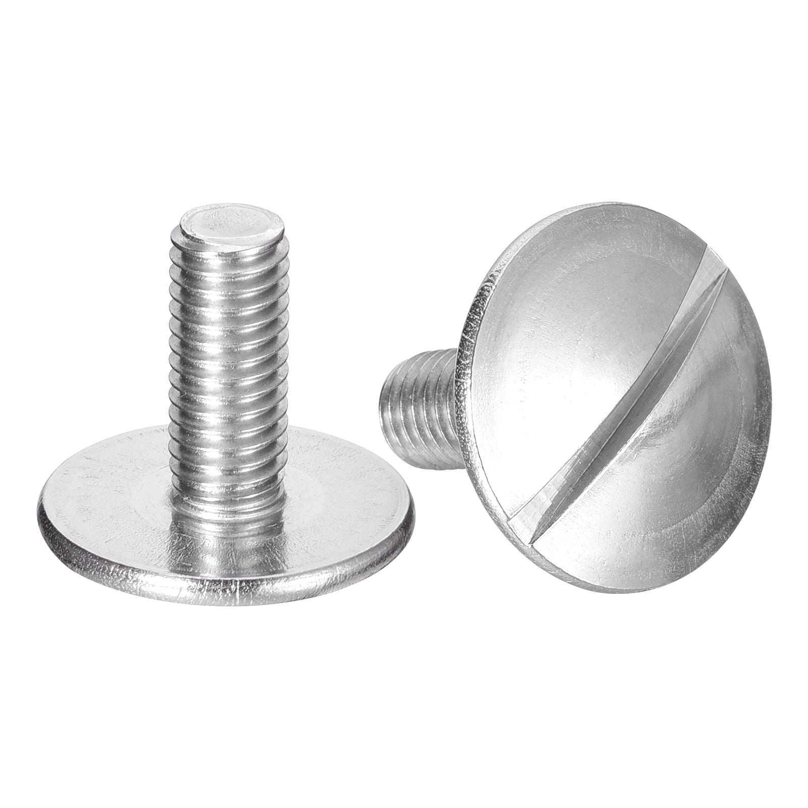 M8x20mm Extra Large Flat Head Slotted Screws, 2 Pack 304 Stainless ...