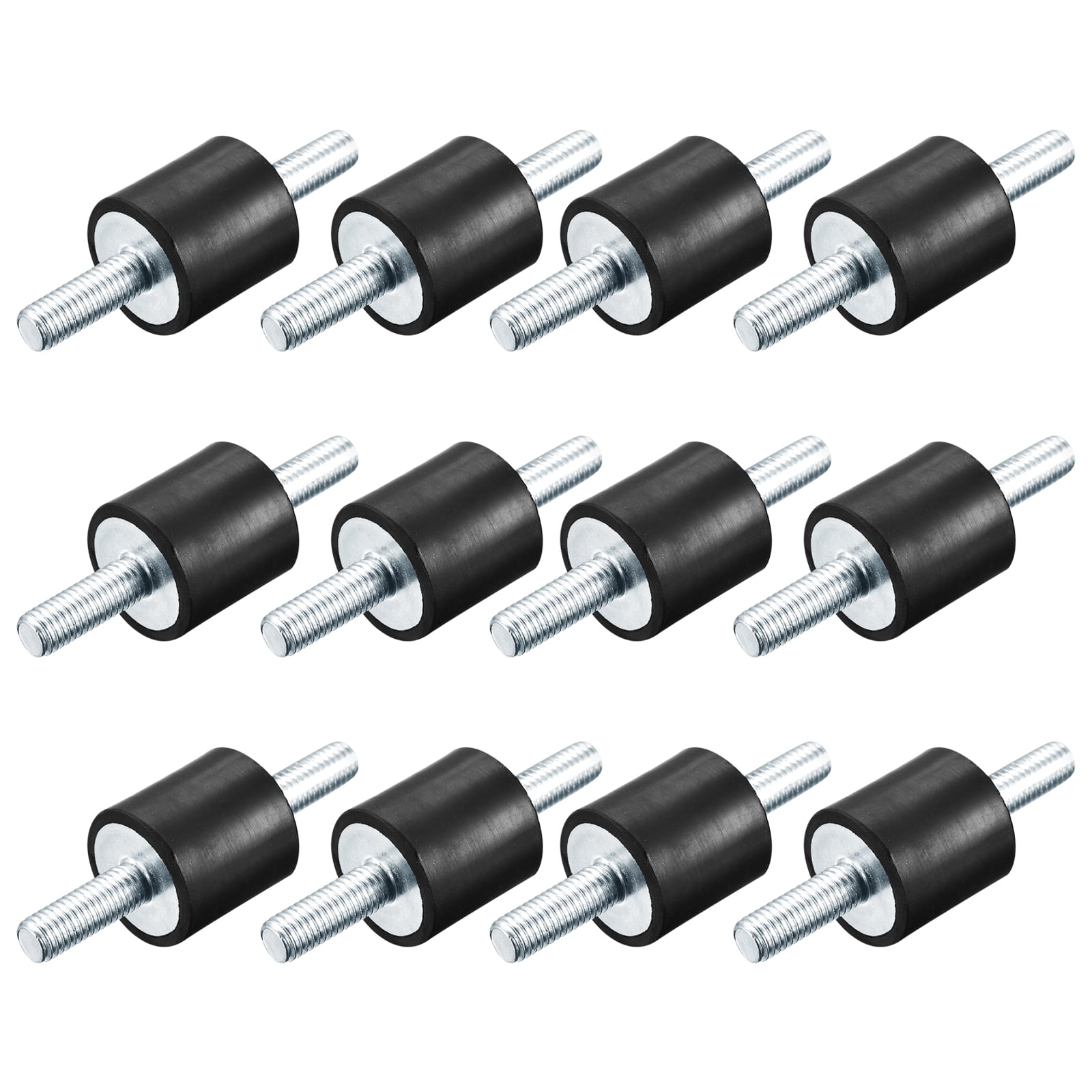 M8x23mm Rubber Mounts, 12 Pack Anti Isolator Studs Shock Absorber Male ...
