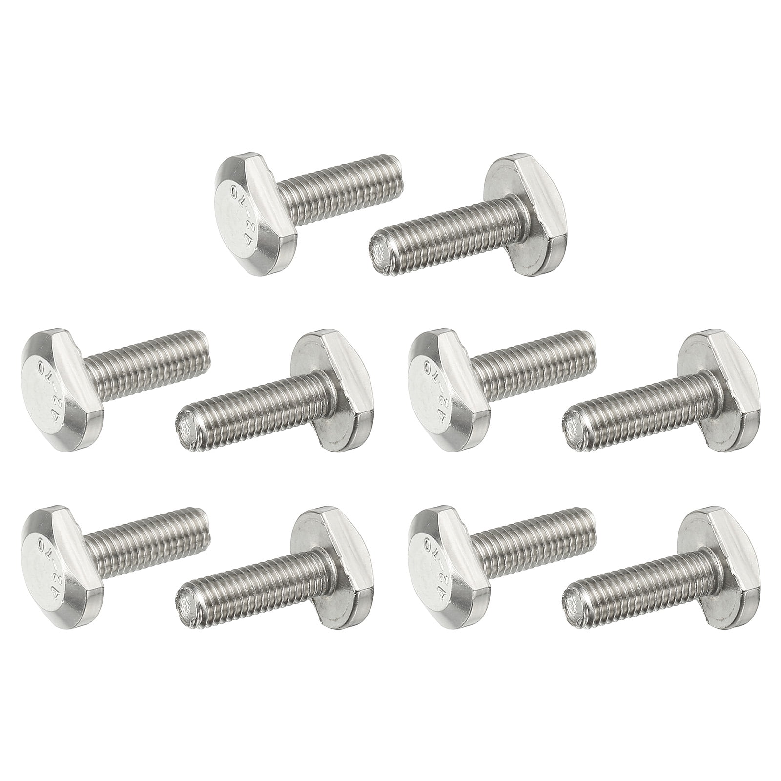 M8x25mm T Slot Bolts 304 Stainless Steel Drop-in Bolt T Shape Stud ...